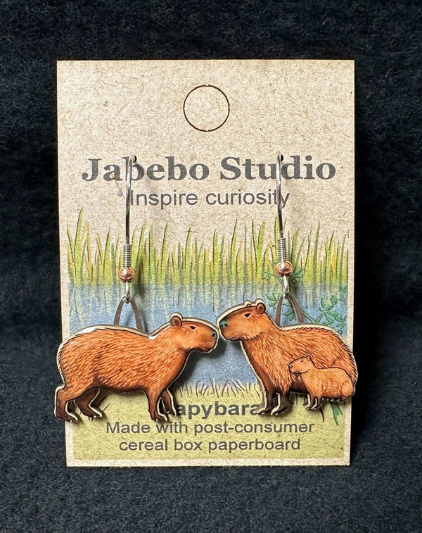 Capybara Earrings - Magnolia Mountain Jewelry