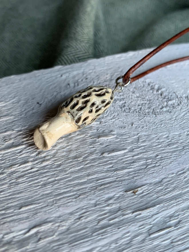 Morel Mushroom Necklace - Magnolia Mountain Jewelry