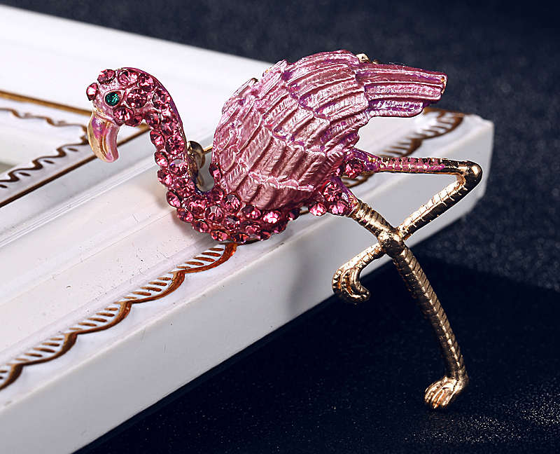 Flamingo Brooch Pin - Magnolia Mountain Jewelry