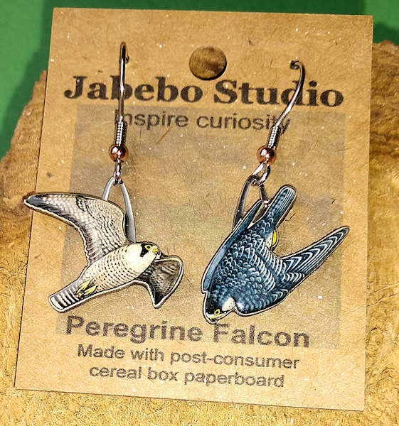 Peregrine Falcon Earrings - Magnolia Mountain Jewelry