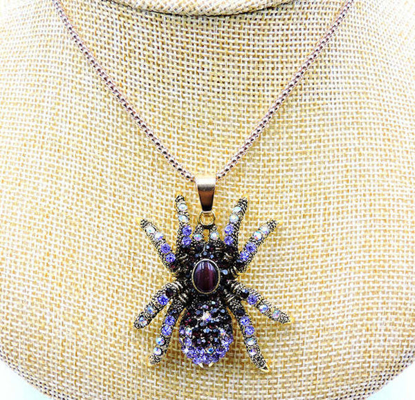 Spider Pendant Necklace - Magnolia Mountain Jewelry