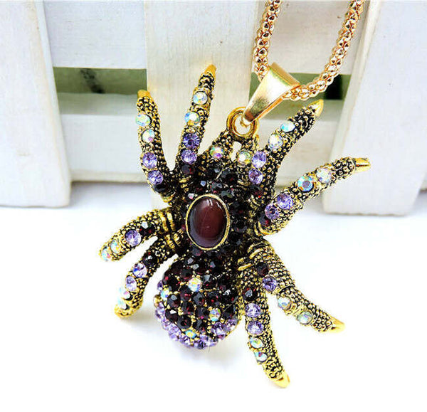 Spider Pendant Necklace - Magnolia Mountain Jewelry
